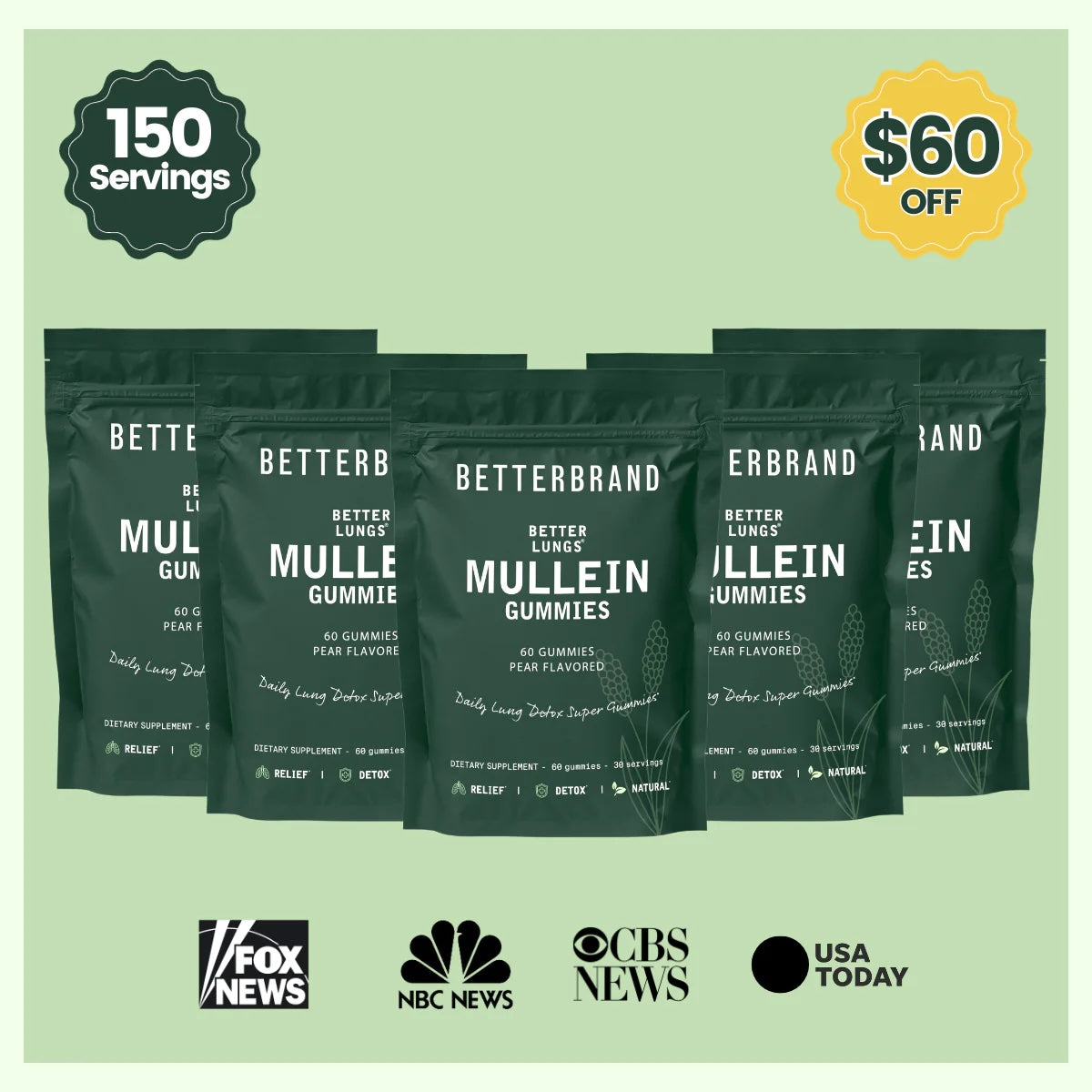 BetterLungs® Mullein Gummies - Supplements – Betterbrand