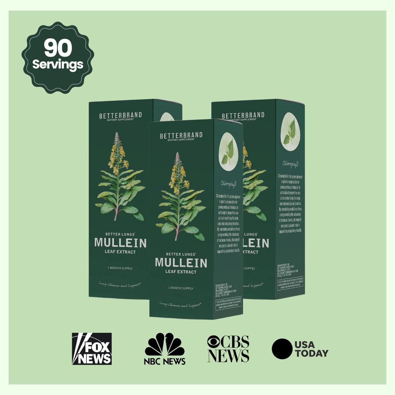 BetterLungs® Mullein + Chlorophyll – Betterbrand